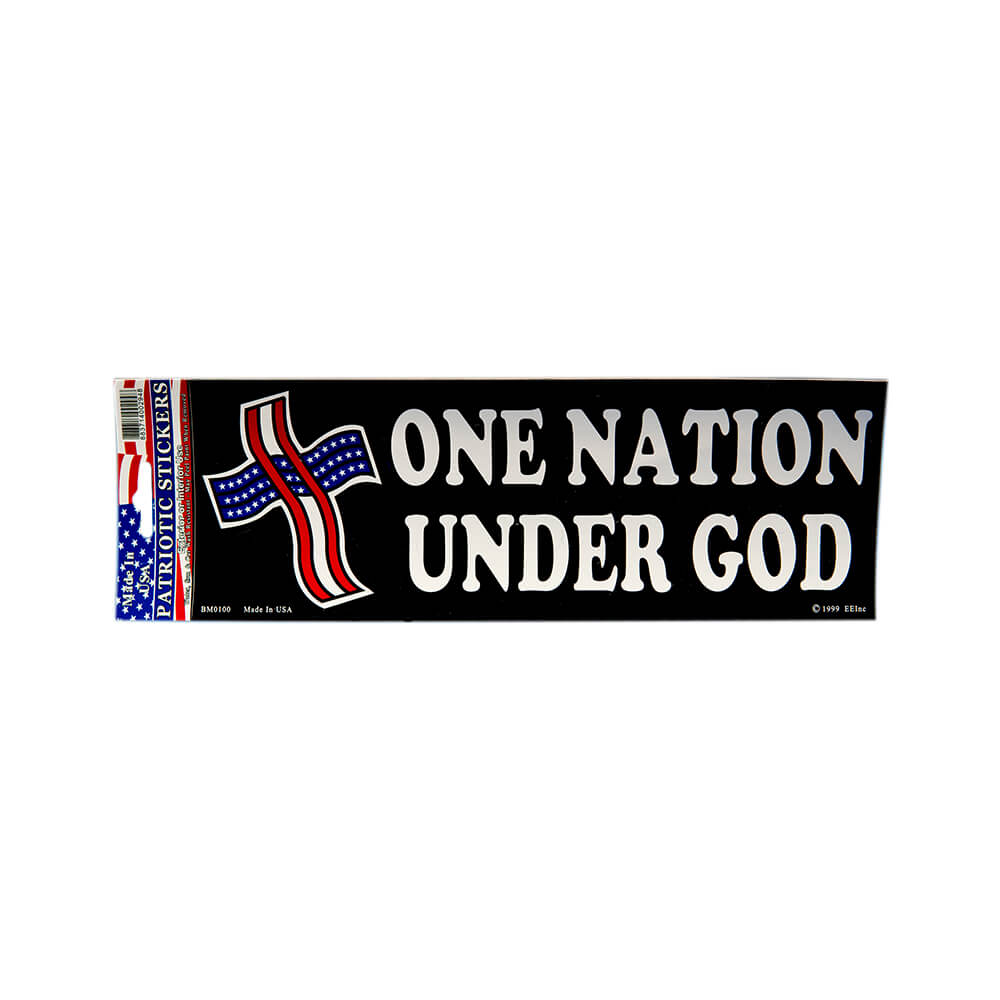 USA One Nation Under God Sticker | FlagandBanner.com