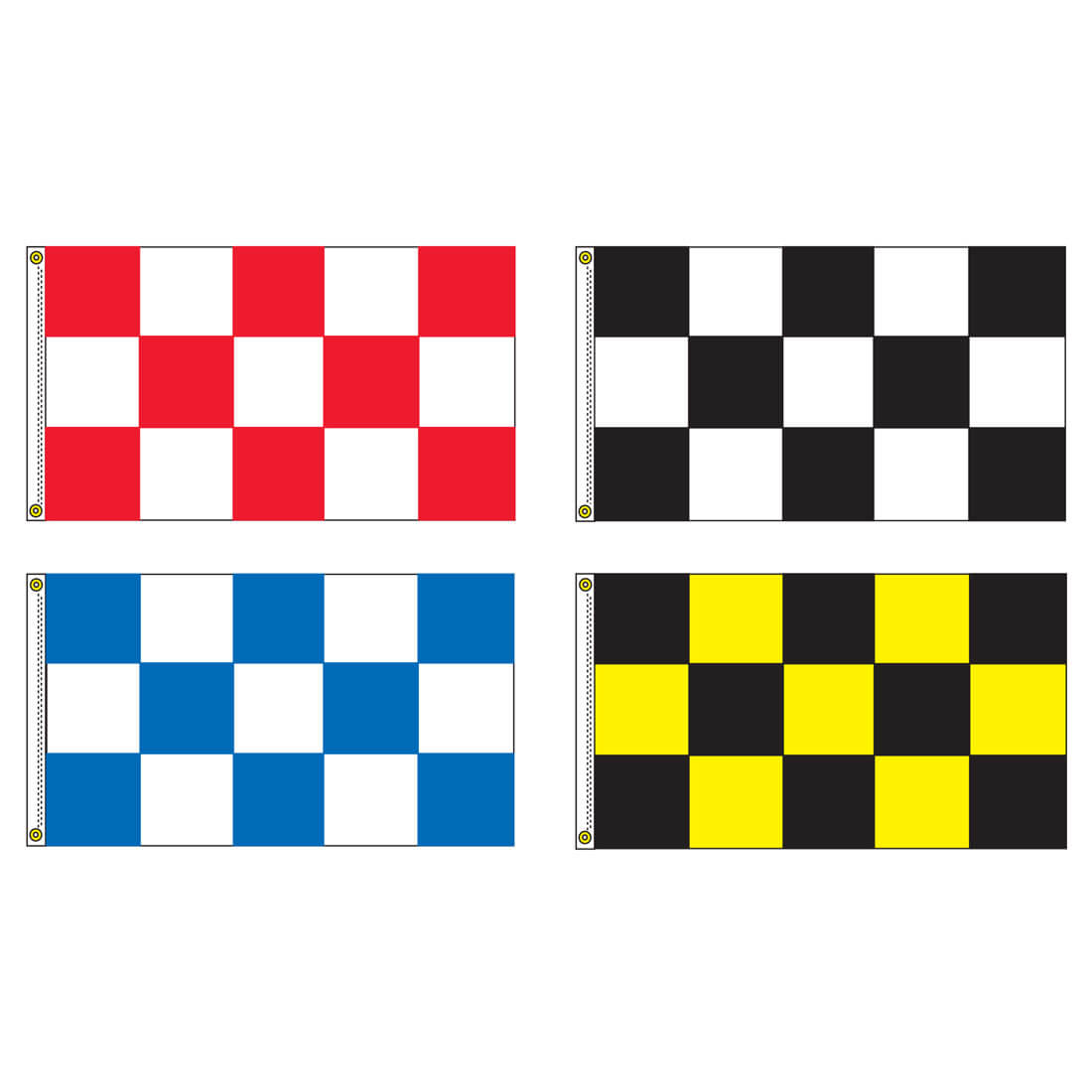 Race Track Checkered Rectangle Flag | FlagandBanner.com