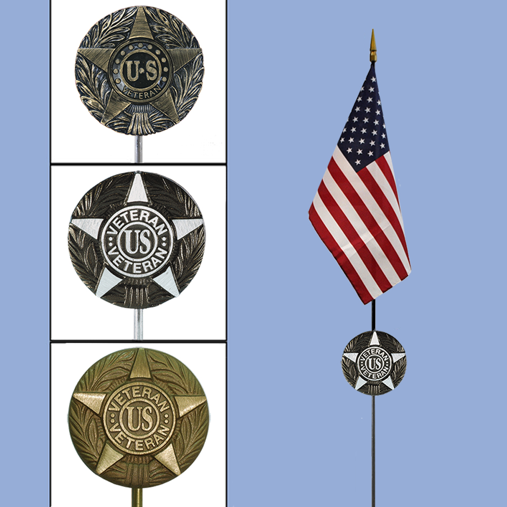 General Military Veteran Grave Marker, FBPP0000013537 | FlagandBanner.com