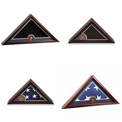 Marine Corps Medallion Flag Display Case | FlagandBanner.com