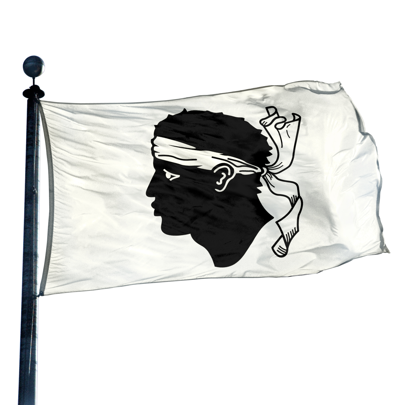 Corsica Appliqued Nylon Flag 12 in x 18 in | FlagandBanner.com