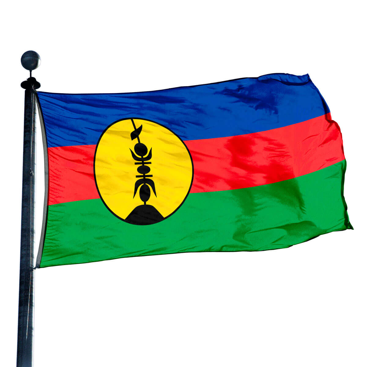 New Caledonia Appliqued Nylon Flag (12 in. x 18 in.) | FlagandBanner.com