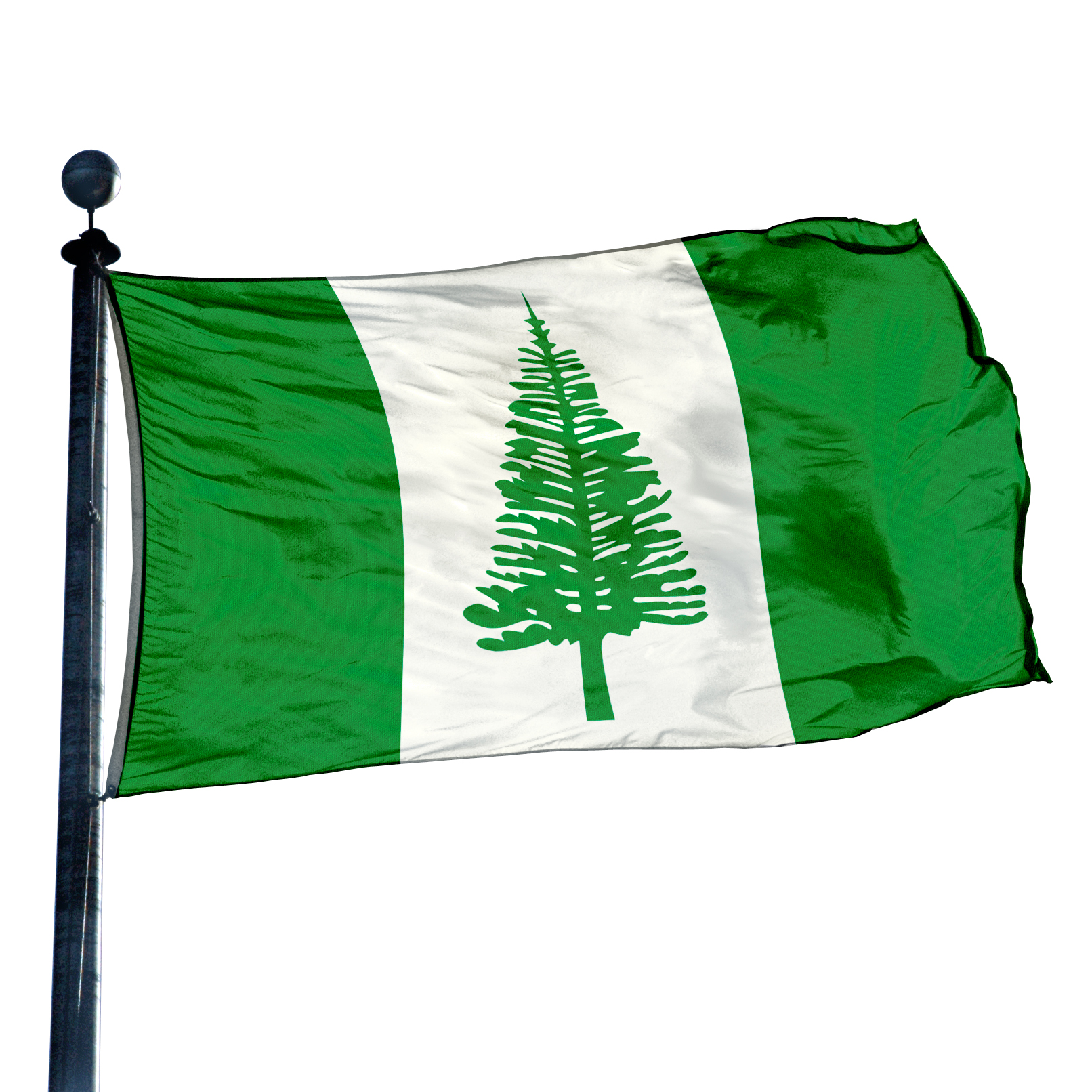 Norfolk Island Appliqued Nylon Flag 12 in. x 18 in. | FlagandBanner.com