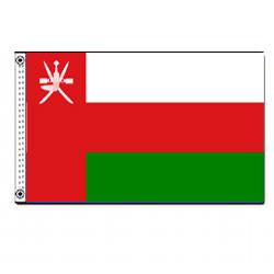 Oman Appliqued Nylon Flag 12 in. x 18 in. | FlagandBanner.com