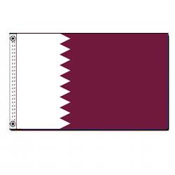 State of Qatar Nylon Flag (3 ft. x 5 ft.) | FlagandBanner.com