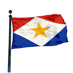 Saba Island Nylon Flag (16 in. x 24 in.) | FlagandBanner.com