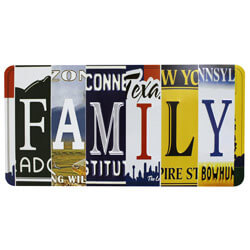 FAMILY License Plate Wall Art | FlagandBanner.com