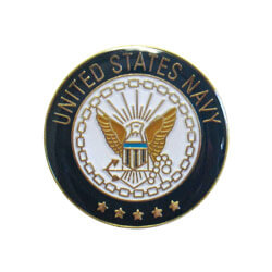 Navy Emblem Lapel Pin | FlagandBanner.com