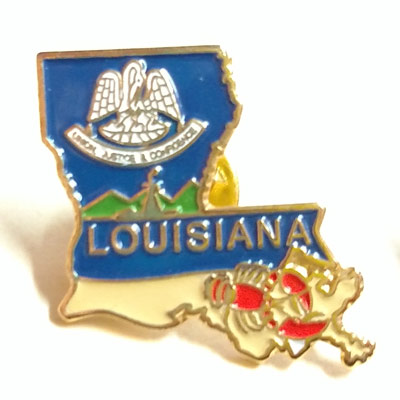 Louisiana State Lapel Pin | FlagandBanner.com