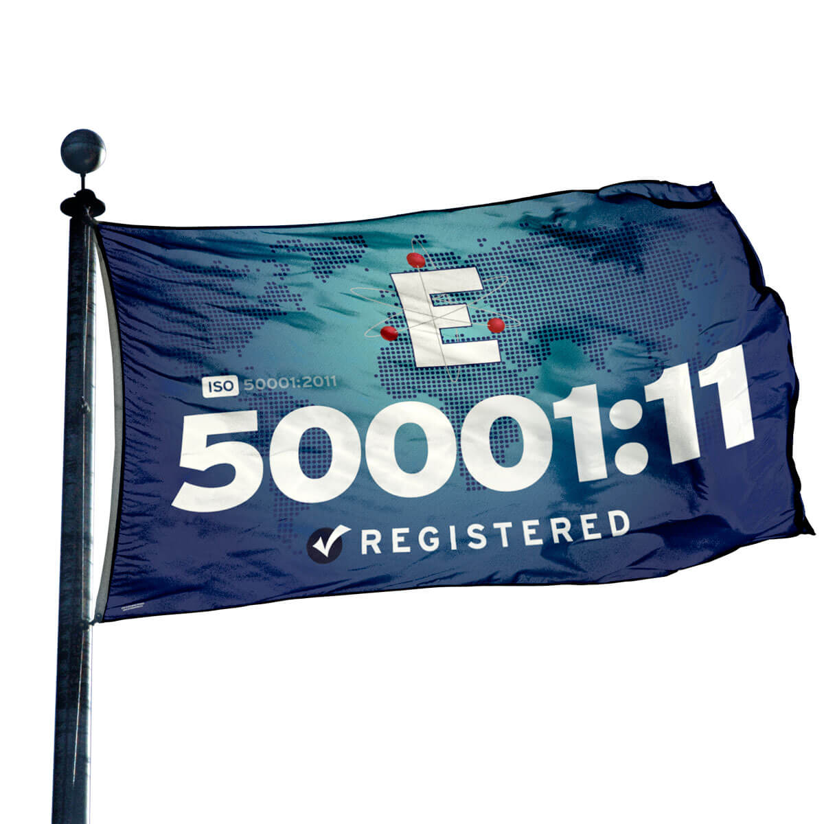 ISO 50001:18 Registered Flag | FlagandBanner.com