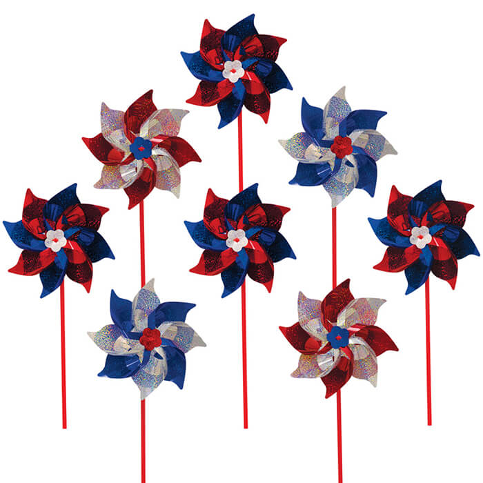 Patriotic Mylar Pinwheel, ITB2863 | FlagandBanner.com