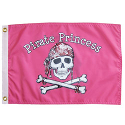 Pirate Princess Flag, 12x18 | FlagandBanner.com