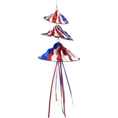 Patriotic Triple Jelly Wind Spinner (14 in. x 38 in.) | FlagandBanner.com