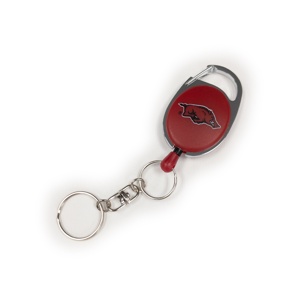 Arkansas Razorbacks Retractable Keychain | FlagandBanner.com