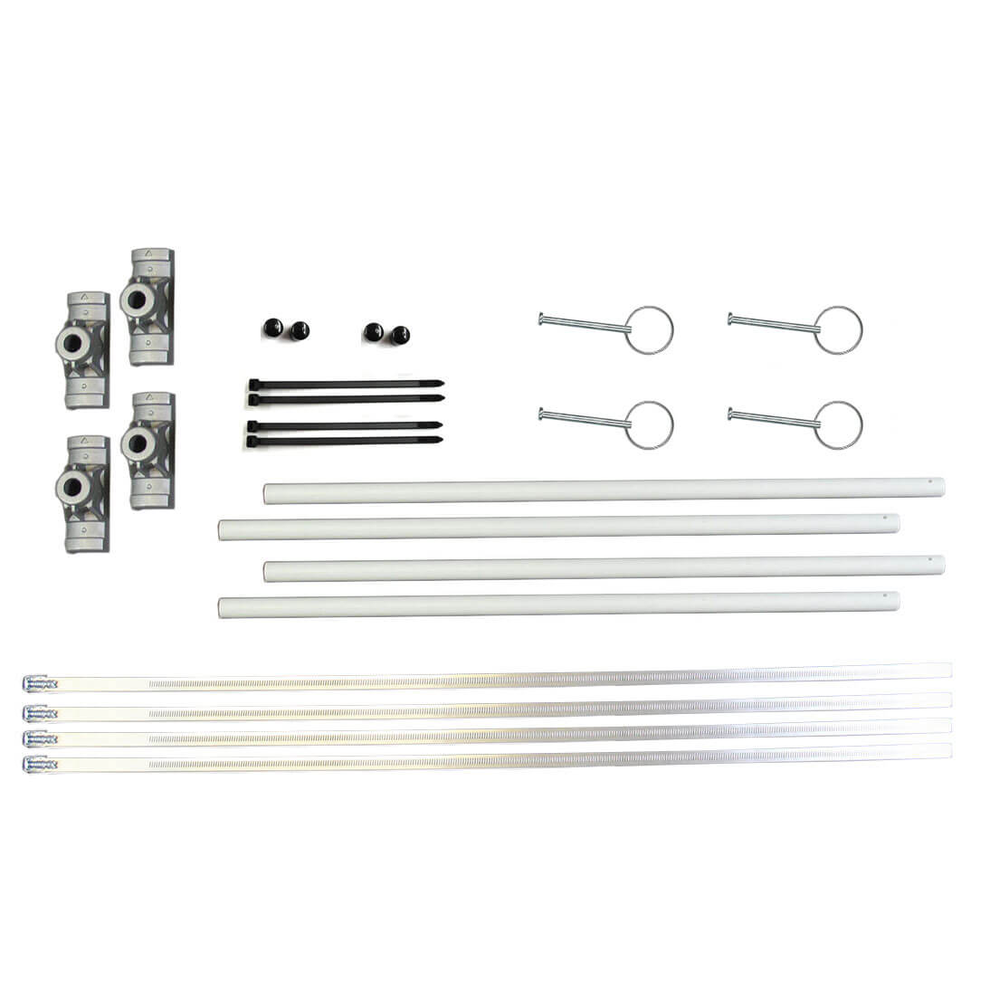 Street Pole Bracket System for Double Banners | FlagandBanner.com