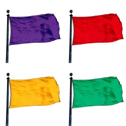 Beach Warning Flag Kit, FBPP0000013932 | FlagandBanner.com