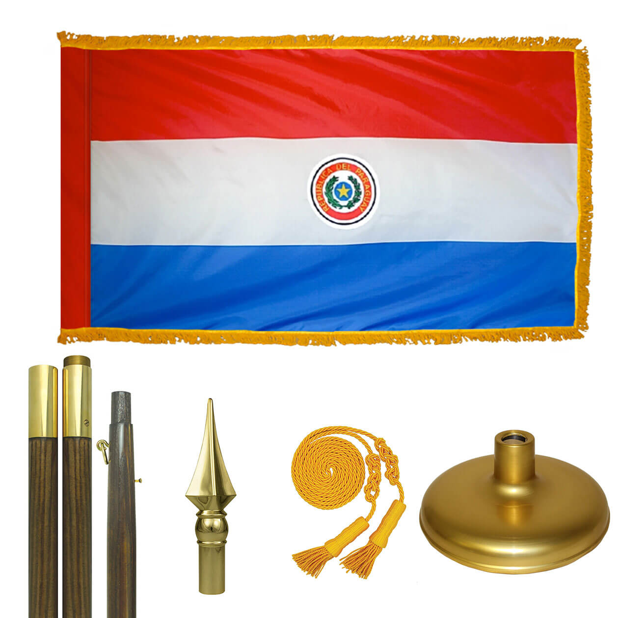 Republic of Paraguay Premium Flag Kit | FlagandBanner.com