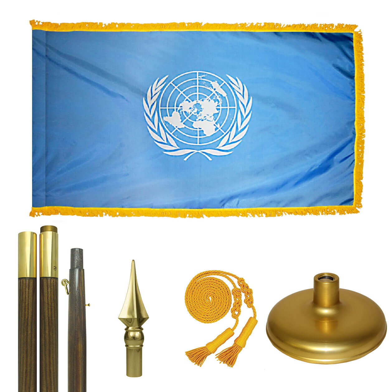 Premium United Nations Flag Kit | FlagandBanner.com