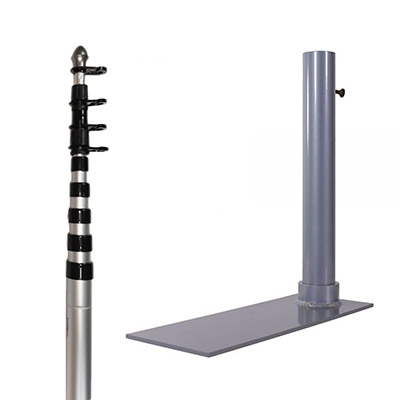 Tailgate flagpole kit | FlagandBanner.com