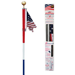 Tangle-Free Ground Set Flagpole in Gift Box | FlagandBanner.com