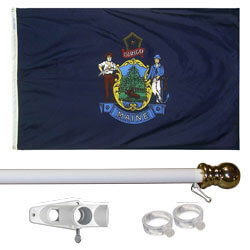 Maine Tangle Free Flagpole Set | FlagandBanner.com