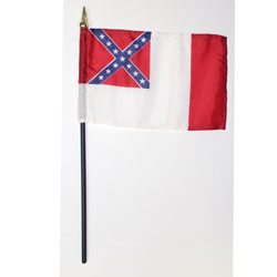 Confederate Third National Miniature Flag | FlagandBanner.com