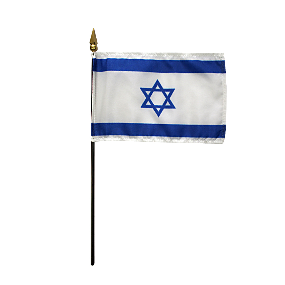 Rayon Israel Miniature Flag | FlagandBanner.com