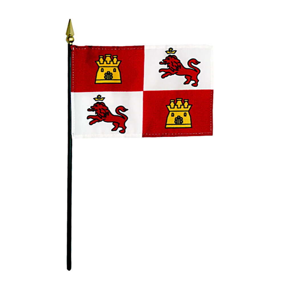 Royal Standard of Spain Miniature Flag | FlagandBanner.com