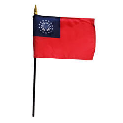 Union of Myanmar (Burma) 1988-2010 Miniature Flag | FlagandBanner.com