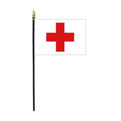 Red Cross Miniature Flag | FlagandBanner.com