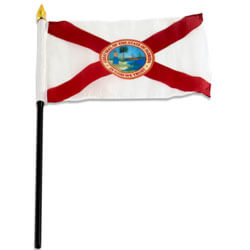Florida Miniature Economy Polyester Flag (12 in. x 18 in ...