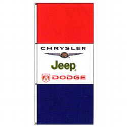 Chrysler/ Jeep/ Dodge Dealer Drape Flag | FlagandBanner.com