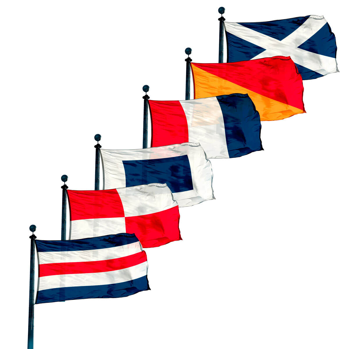 International Code Signal Flag Kit With Rope And Toggles International Code Signal Flag Kit With Rope And Toggles