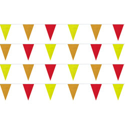 Yellow/Orange/Red String Pennants, FBPP0000012957 | FlagandBanner.com