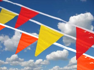 OSHA Safety String Pennants | FlagandBanner.com