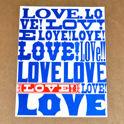 Love Poster 13-1/2 in x 10 in | FlagandBanner.com