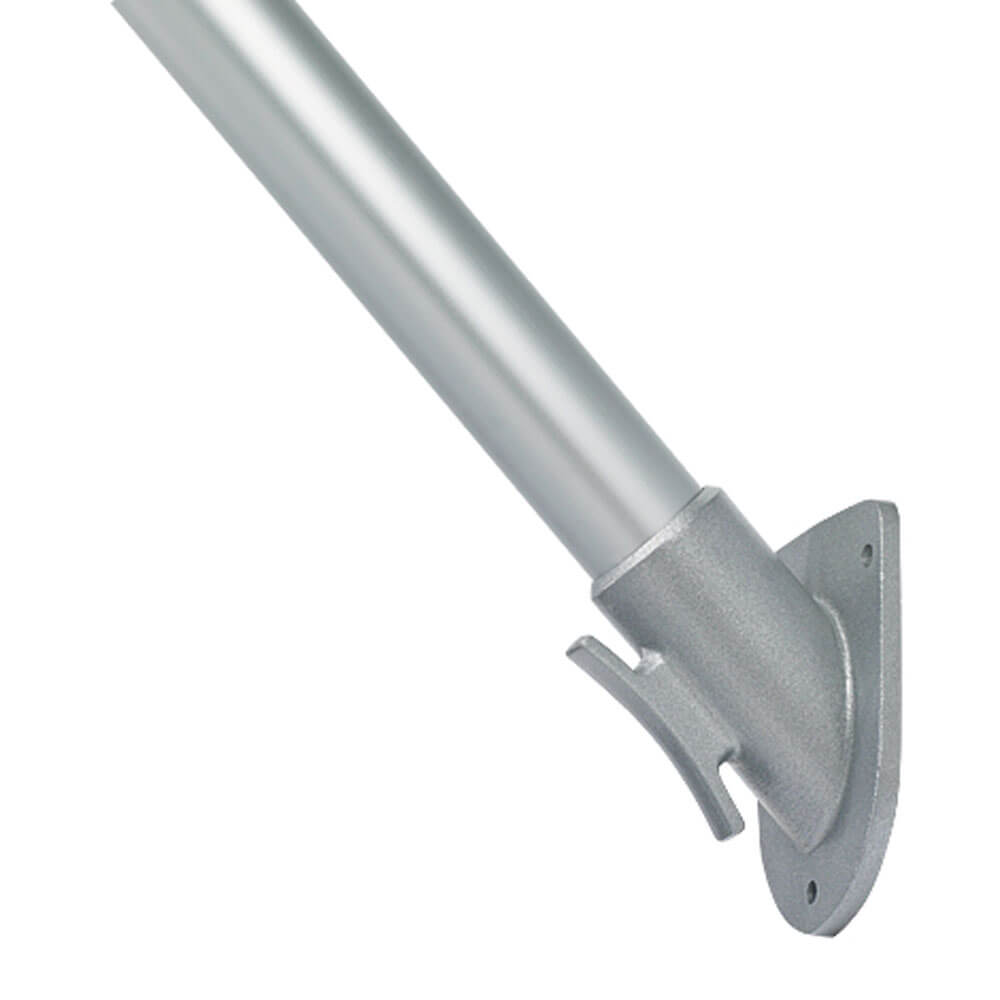 Straight Shaft Outrigger Anodized Aluminum Flagpole with Shield Bracket ...