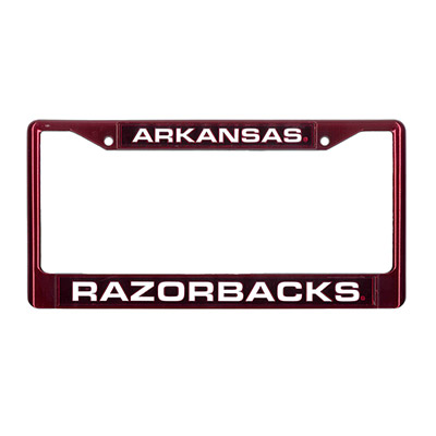 Red Razorbacks License Plate Frame | FlagandBanner.com