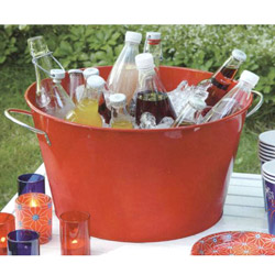 Patriotic Red Party Tub | FlagandBanner.com