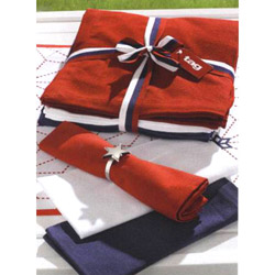 Patriotic Solid Napkins Set of 12 | FlagandBanner.com