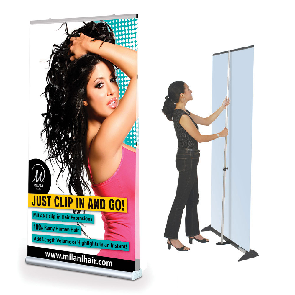 Retractable Double Sided Banner Stand with Banners (36 in ...