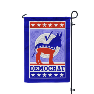 Vote Democrat Garden Banner (13 in. x 18 in.) | FlagandBanner.com