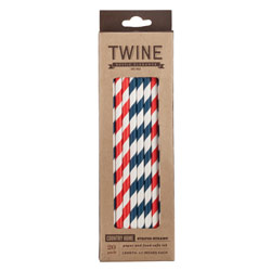 Patriotic Striped Straws | FlagandBanner.com