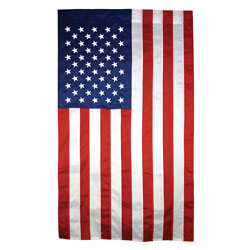 Sewn Nylon American Flag with Pole Hem | FlagandBanner.com