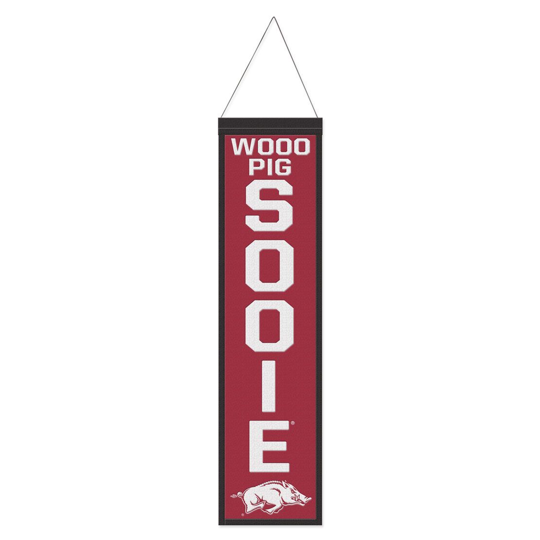 Arkansas Razorbacks Pig Sooie Wool Banner (8 in. x 32 in ...
