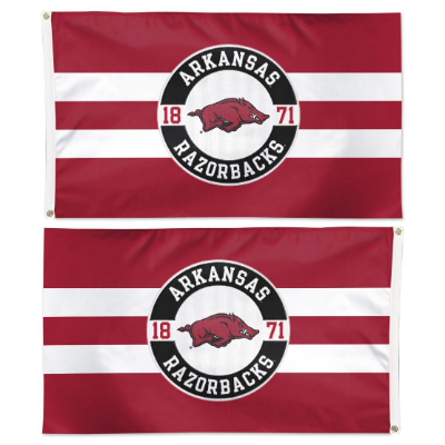 Arkansas Razorbacks Applique Flag (3 ft. x 5 ft.) | FlagandBanner.com
