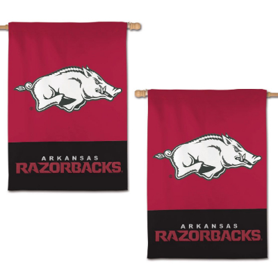 Arkansas Razorbacks Applique House Flag (28 in. x 40 in ...