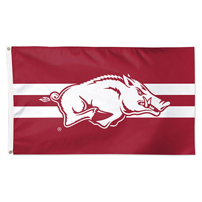 Arkansas Razorbacks Running Hog Striped Flag (3 ft. x 5 ft ...