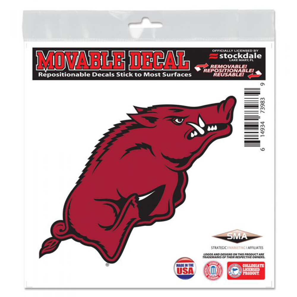 Arkansas Razorbacks All-Surface Decal | FlagandBanner.com