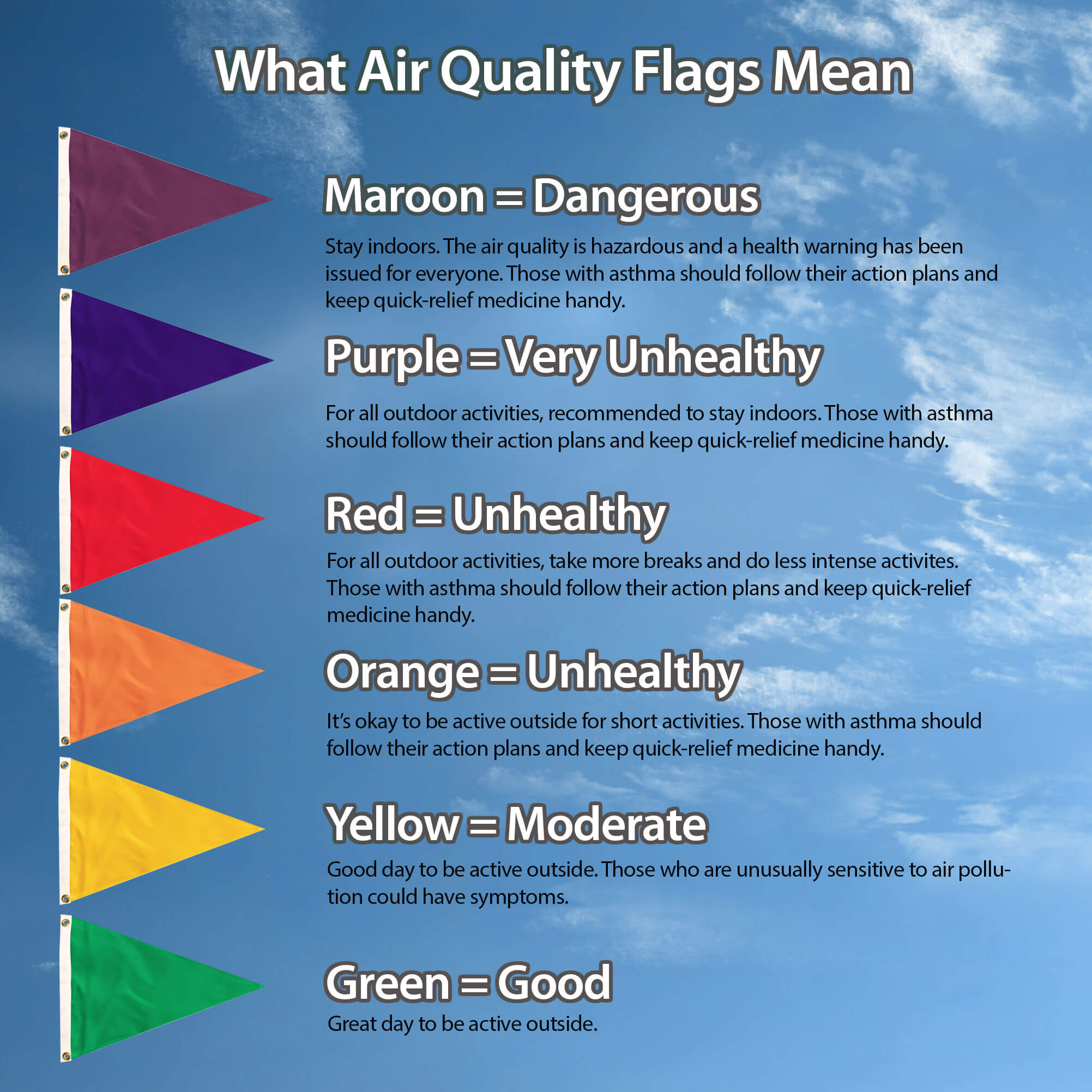 Air Quality Flags | FlagandBanner.com